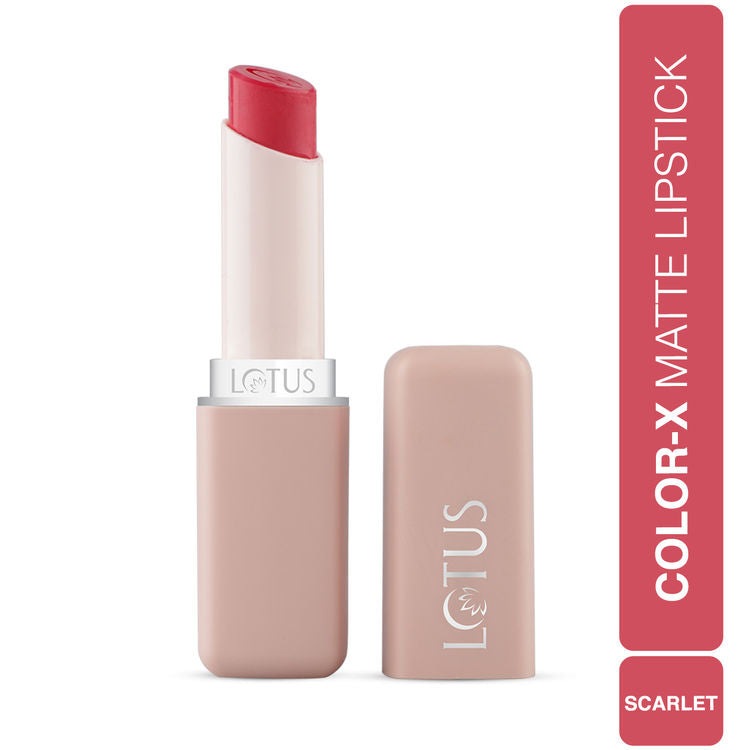 LOTUS MAKEUP COLORX MATTE LIPSTICK 09 SCARLET – Beauty Corner